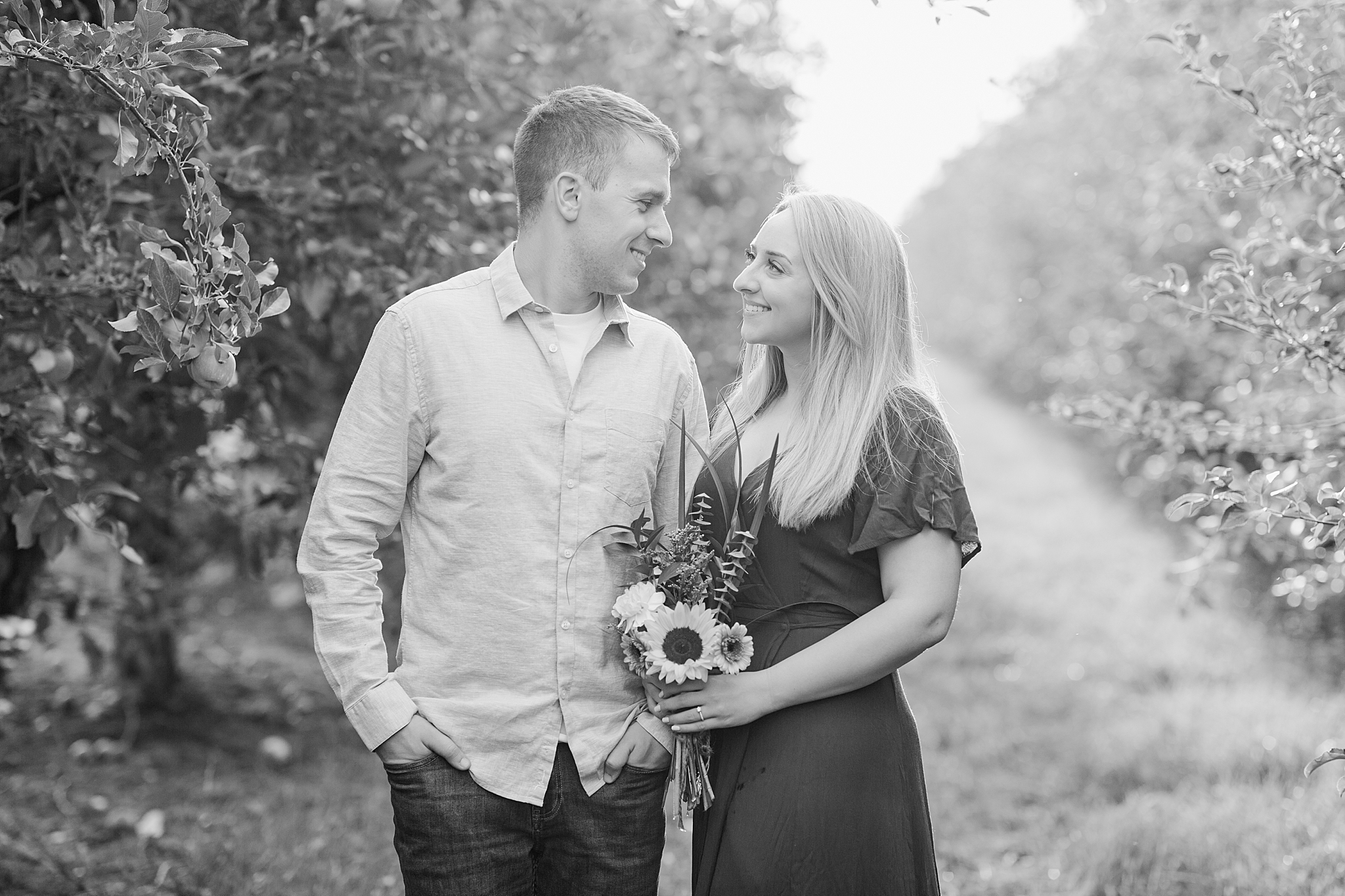 Apple Orchard Engagement Session | Marissa & Paul | Portraits by Mandy