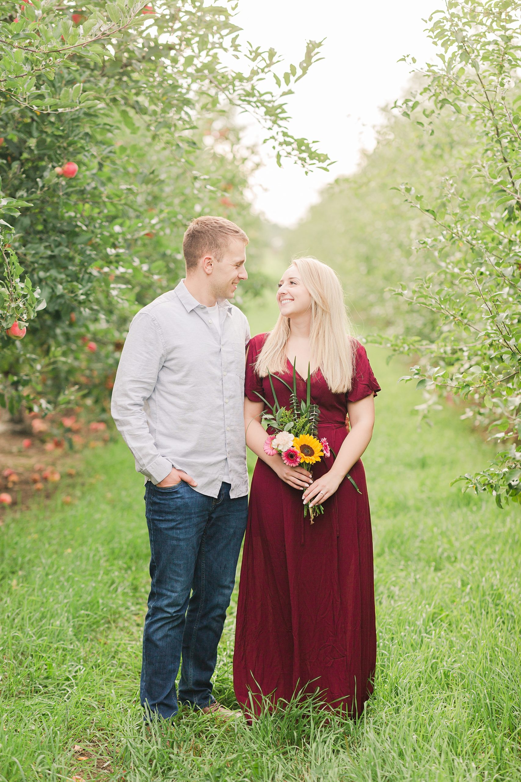 Apple Orchard Engagement Session | Marissa & Paul | Portraits by Mandy