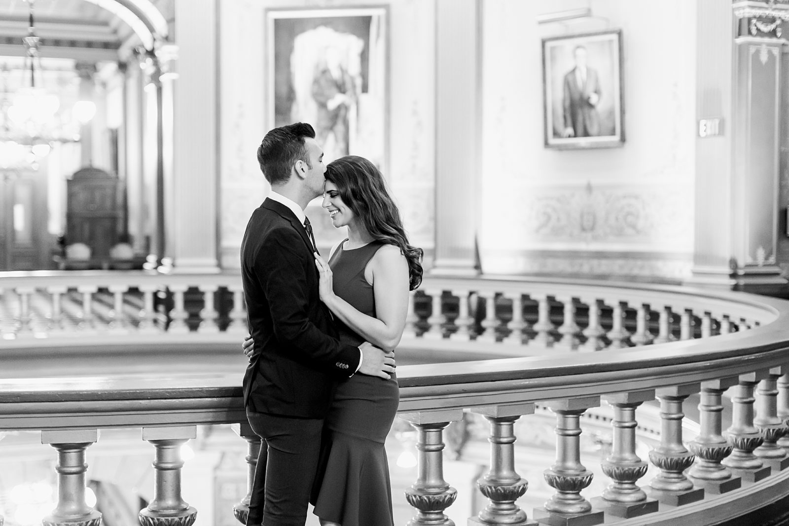 Elegant Capitol Building Engagement Session | Gabi & Arthur | Portraits by Mandy
