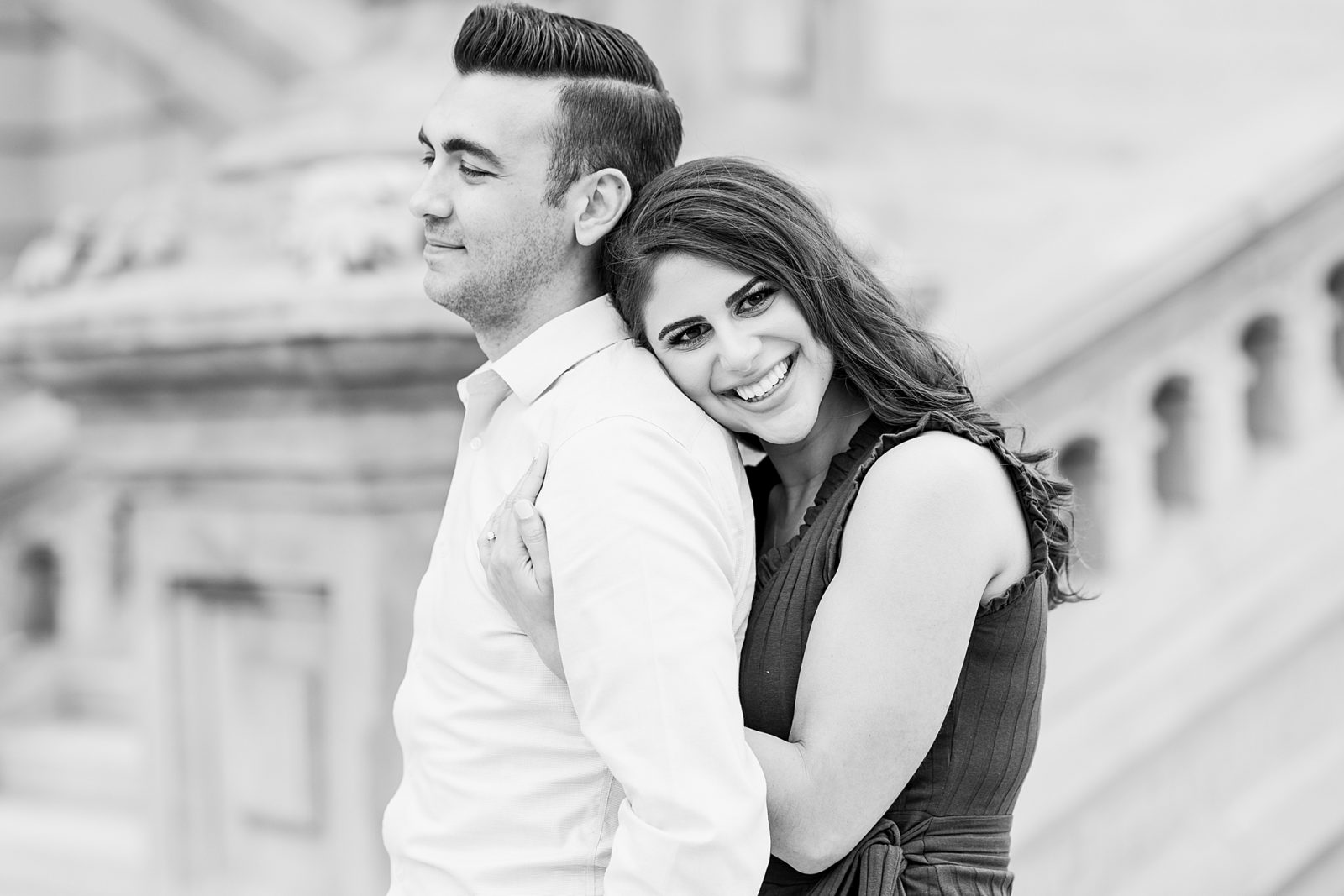 Elegant Capitol Building Engagement Session | Gabi & Arthur | Portraits by Mandy